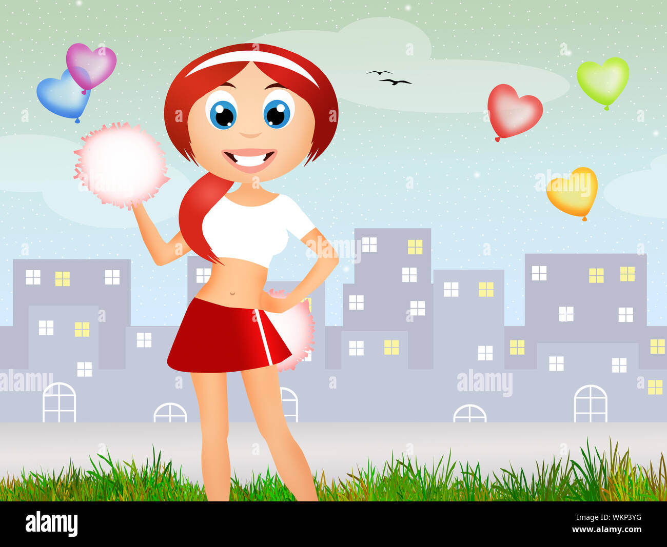 Cute cheerleading hi-res stock photography and images - Alamy