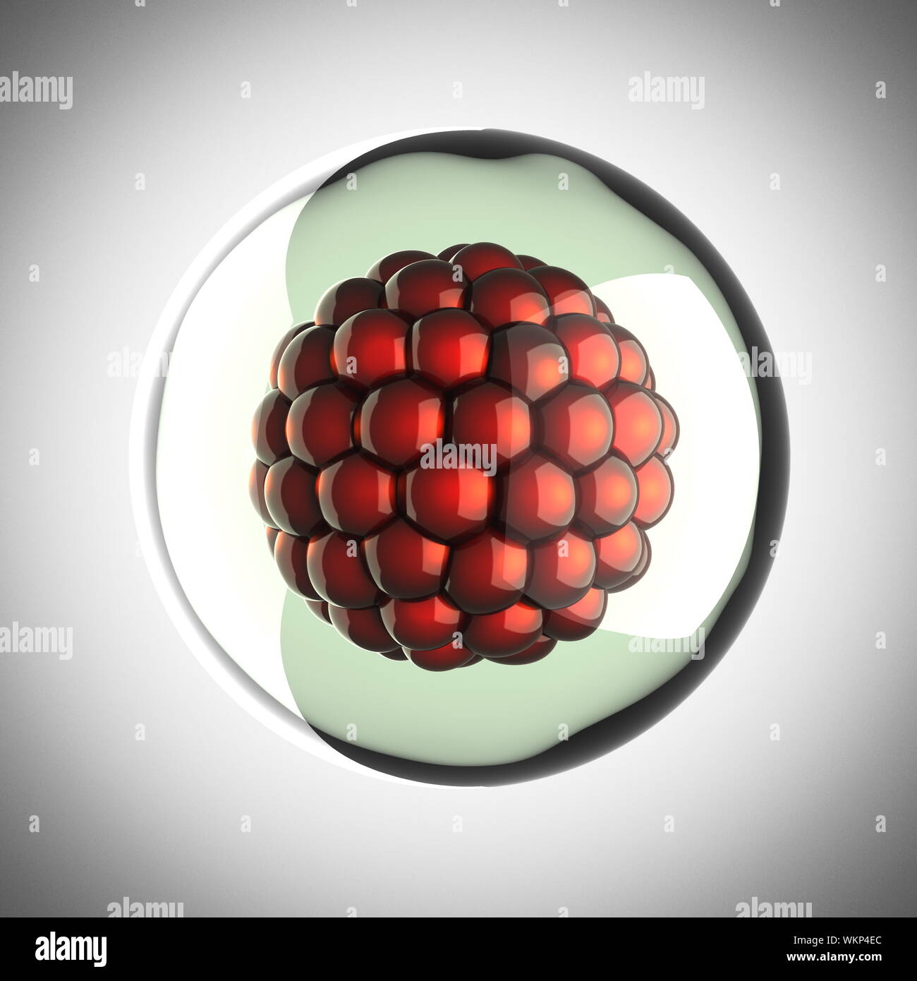 A single micro cell scientific illustration Stock Photo - Alamy