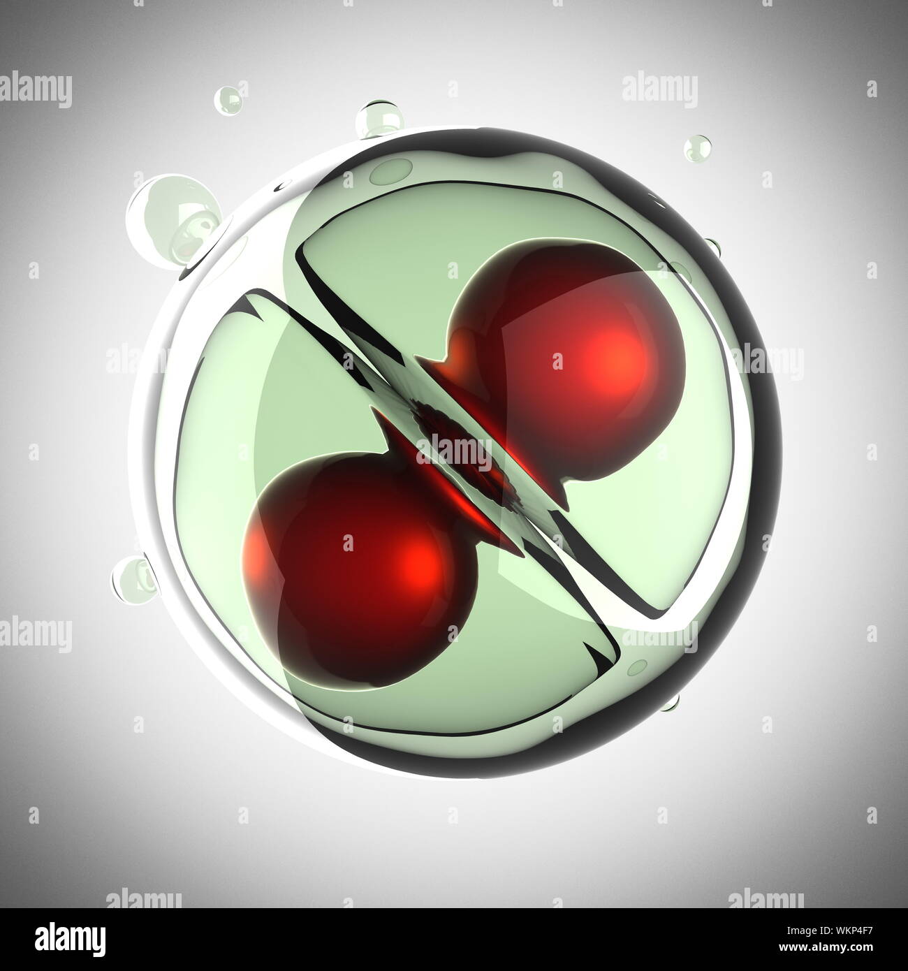 A micro cell division process illustration Stock Photo - Alamy