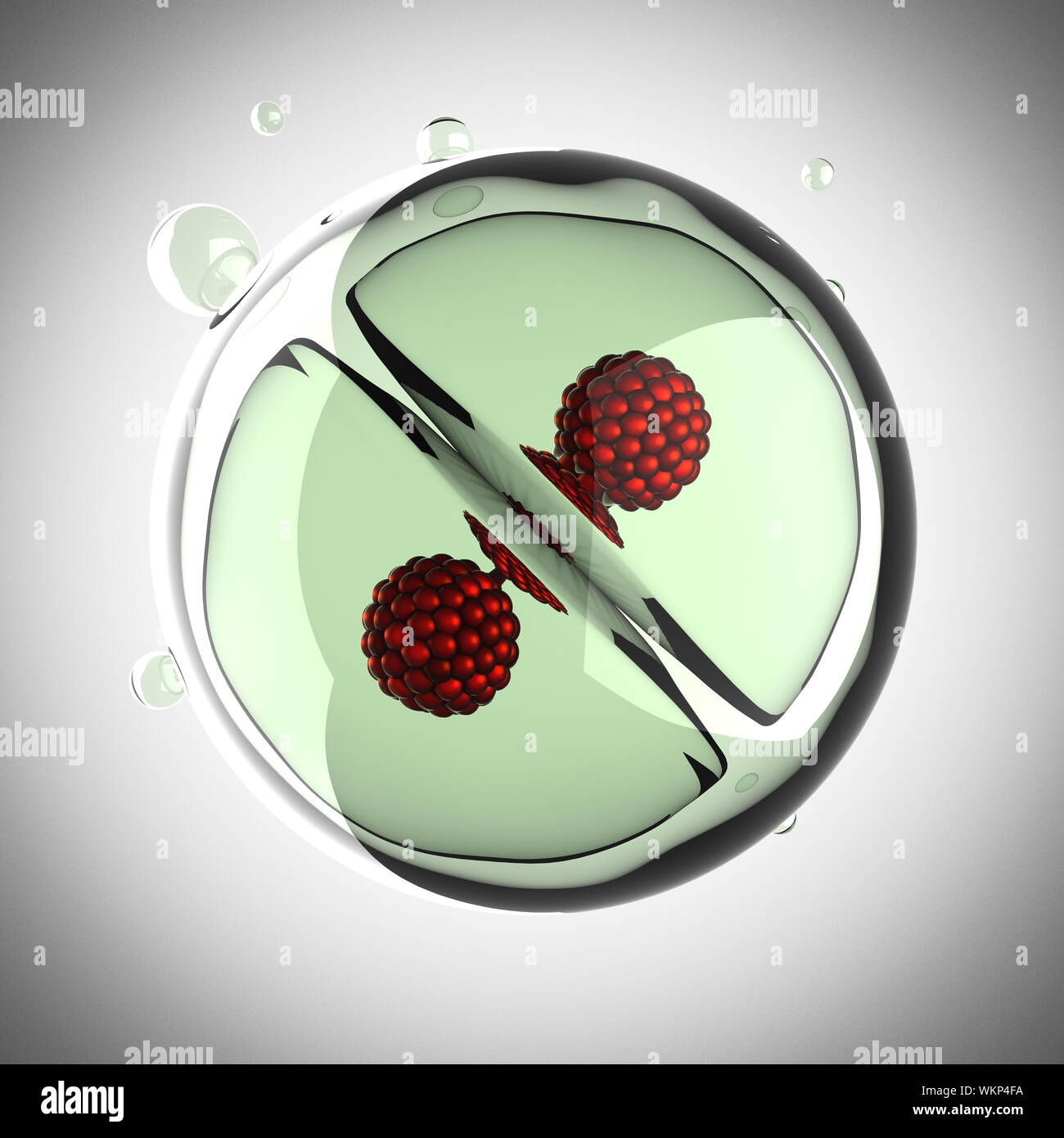 A micro cell division process illustration Stock Photo - Alamy