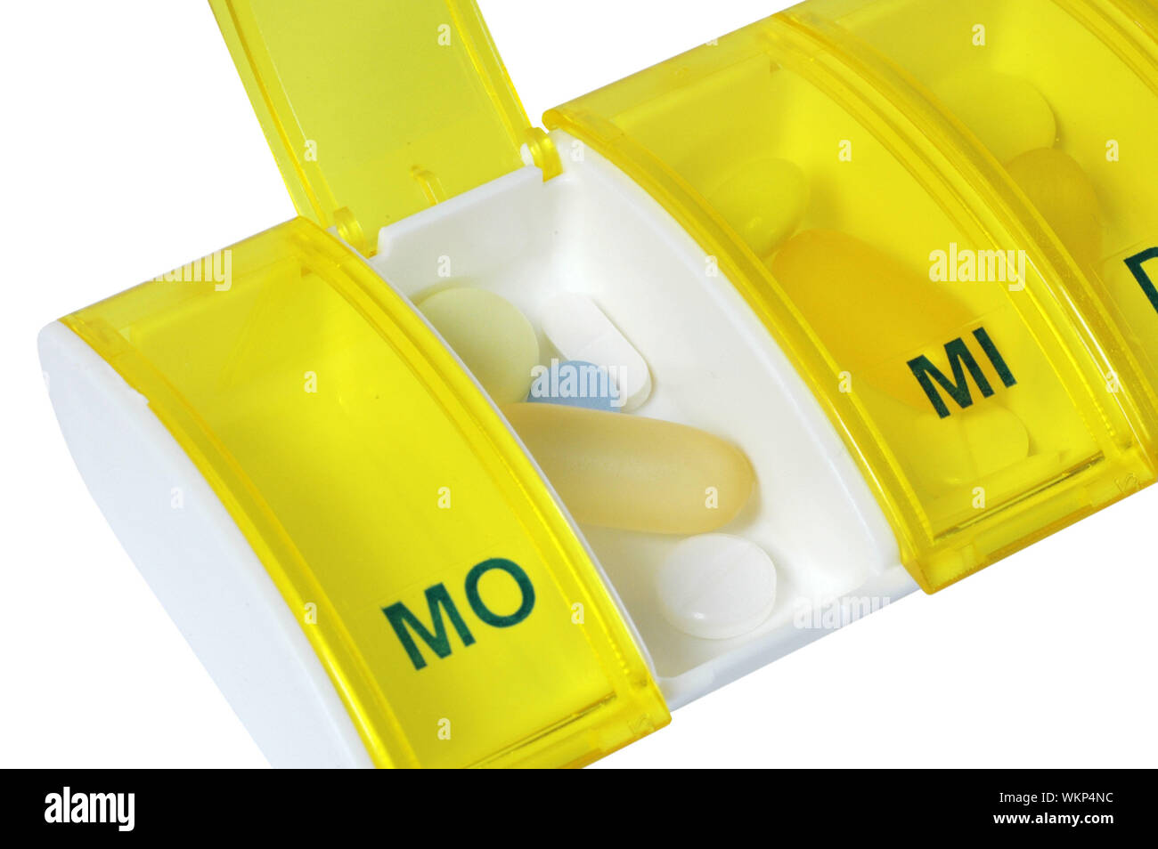 Pills spilling container hi-res stock photography and images - Alamy