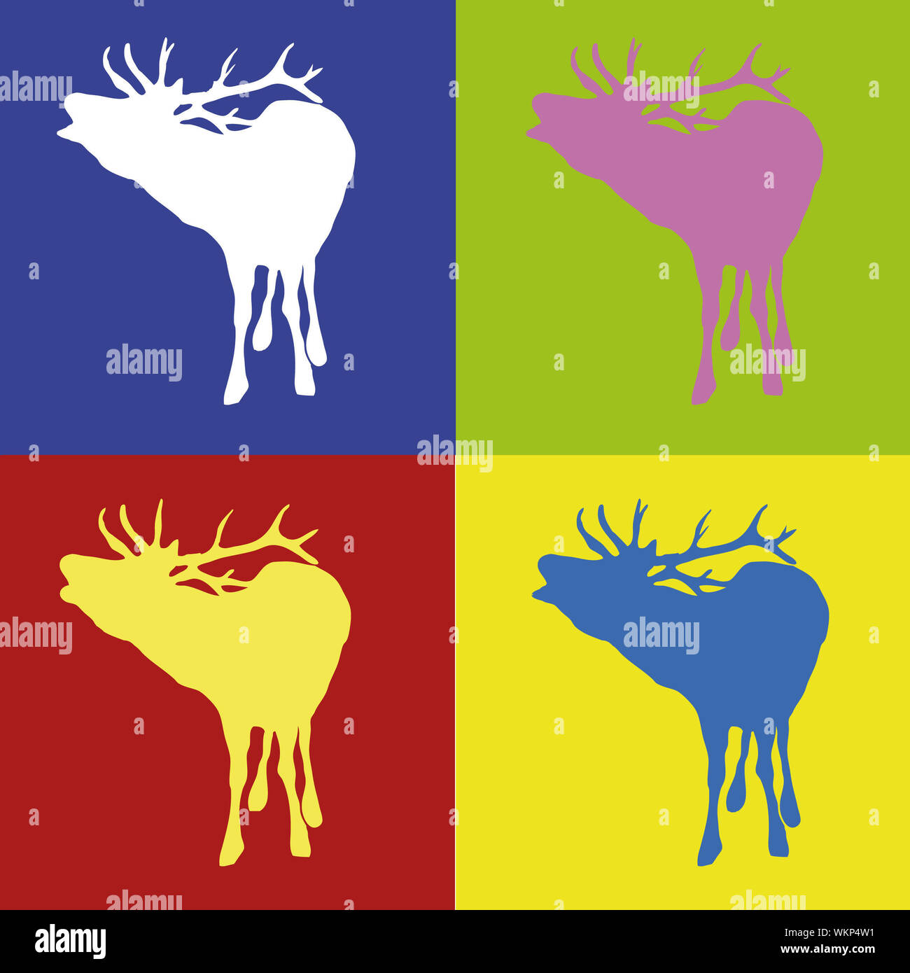 Pop art animal hi-res stock photography and images - Alamy