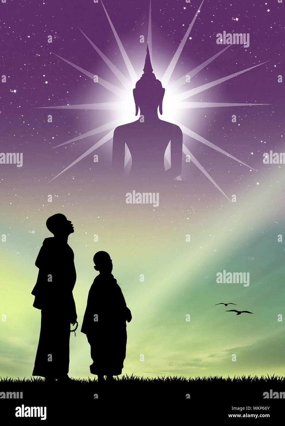 prayer to the Buddha Stock Photo - Alamy