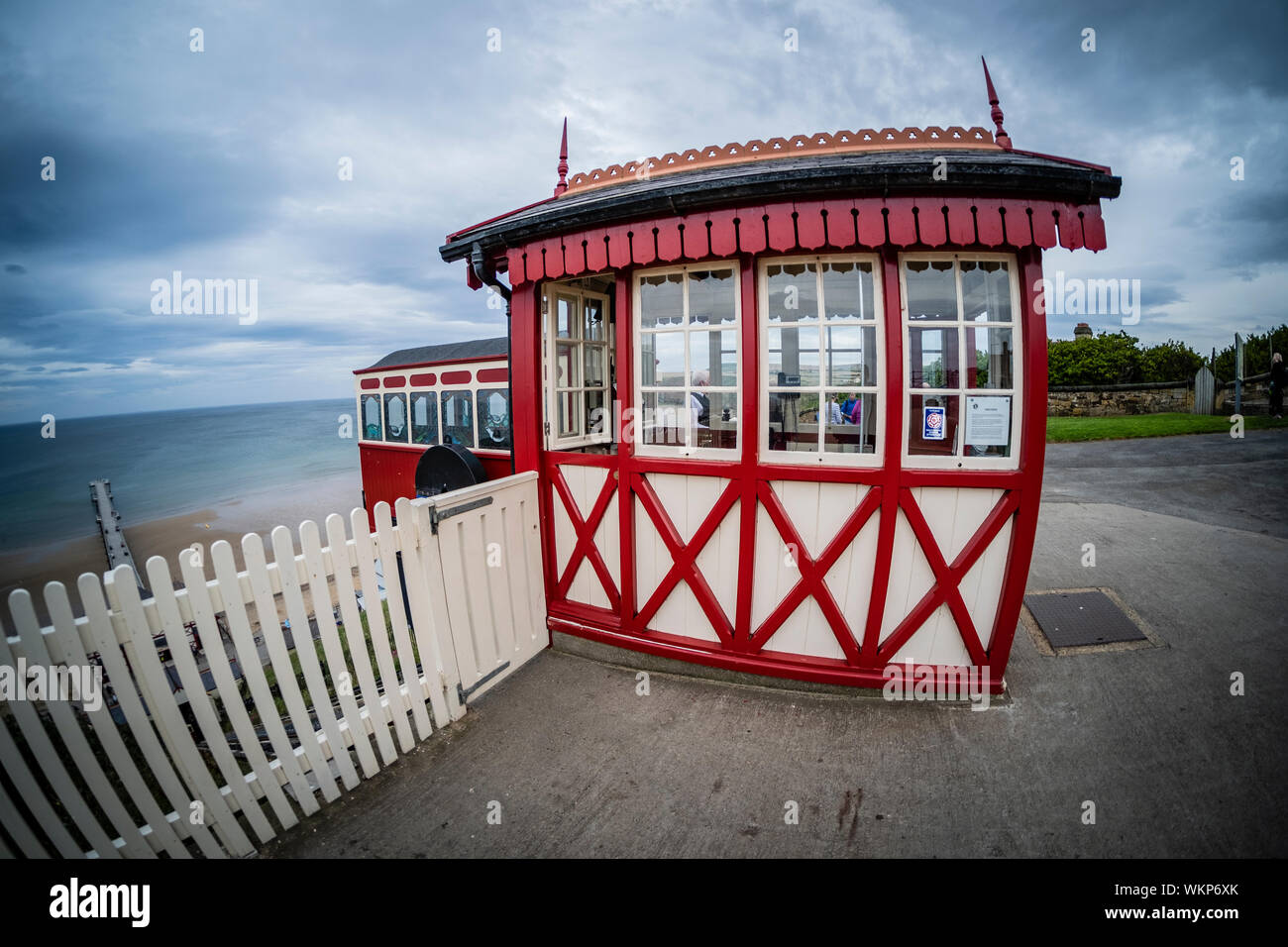 The Saltburn Cliff Lift at Saltburn-by-the-Sea, United Kingdom Stock ...