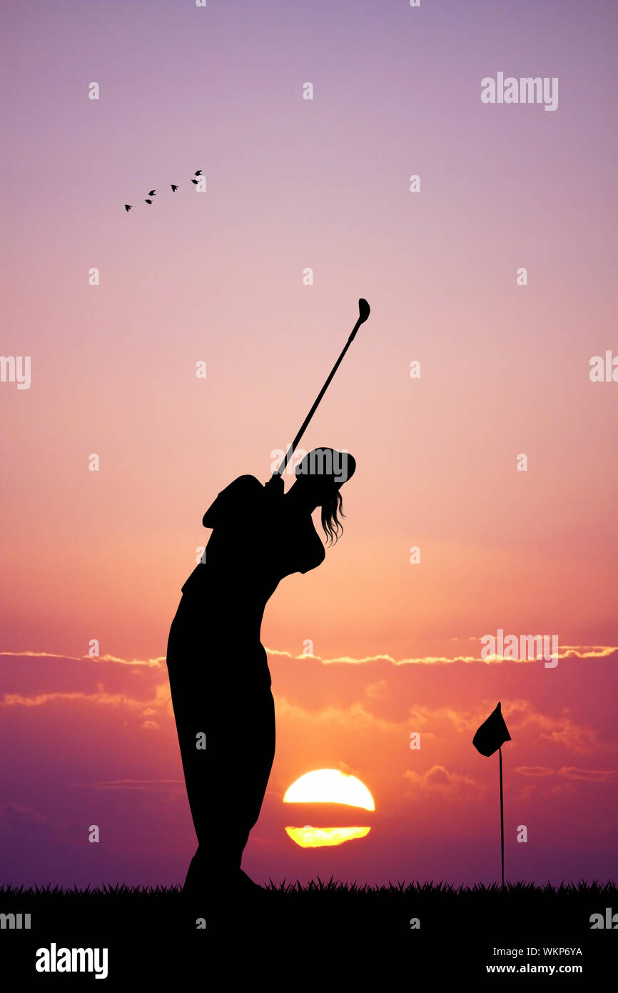 Woman playing in golf tournament hi-res stock photography and images ...