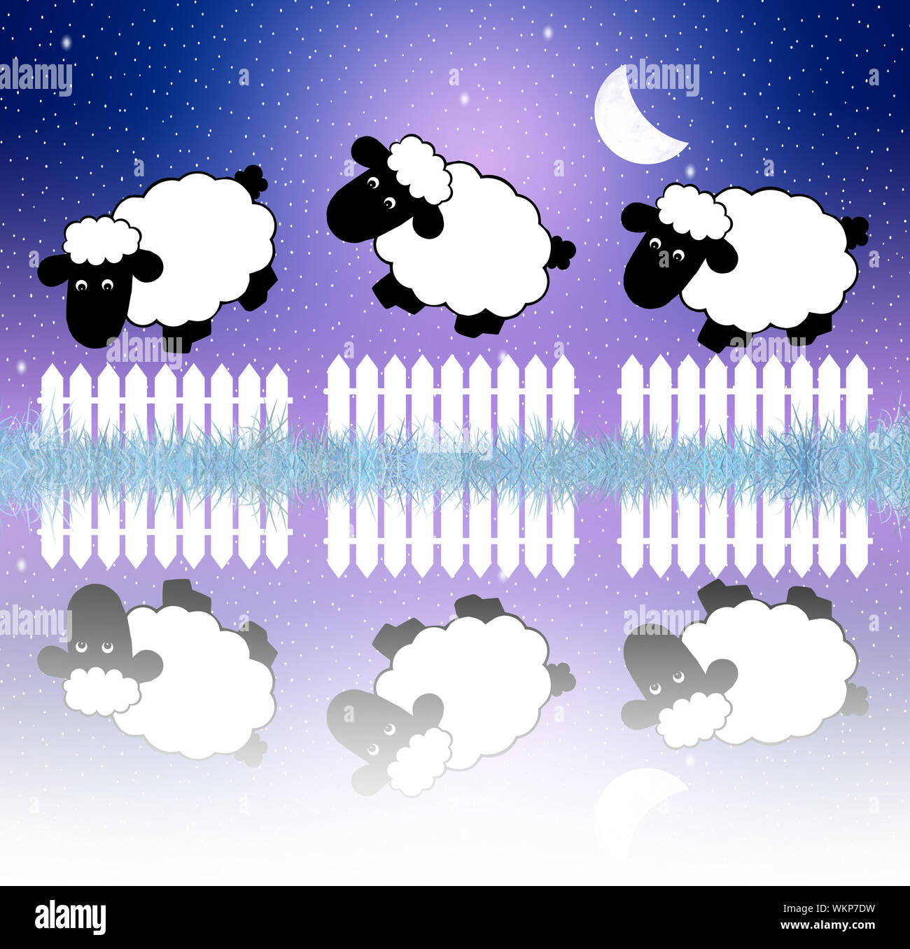 Sheep Sleeping Cartoon High Resolution Stock Photography and Images - Alamy