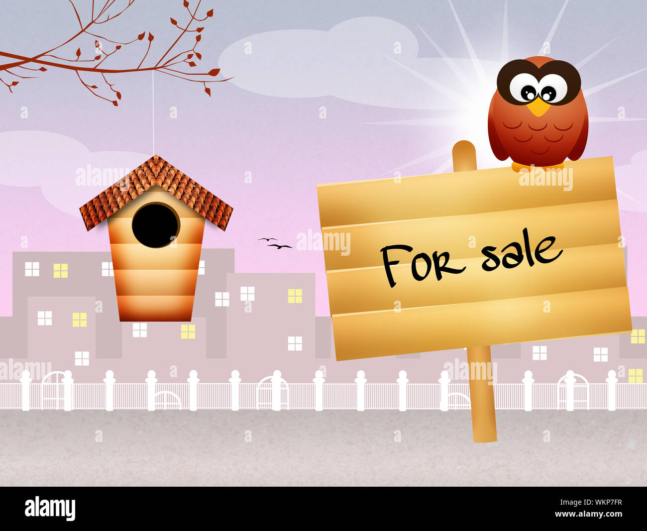 Home for sale Stock Photo - Alamy