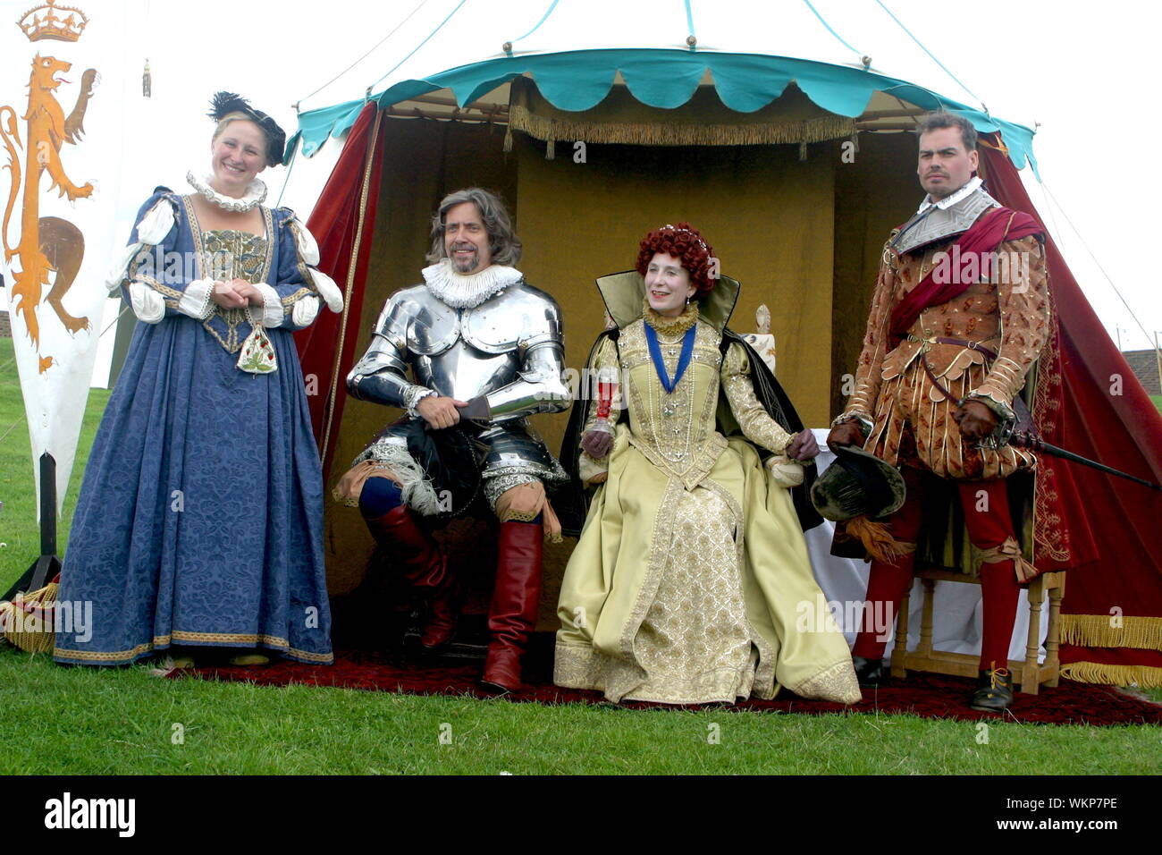 A re-enactment at Tilbury Fort of Queen Elizabeth I's speech to the ...