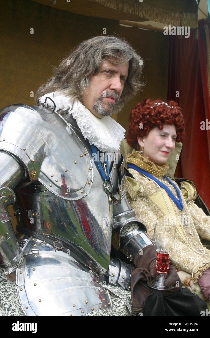A re-enactment at Tilbury Fort of Queen Elizabeth I's speech to the ...