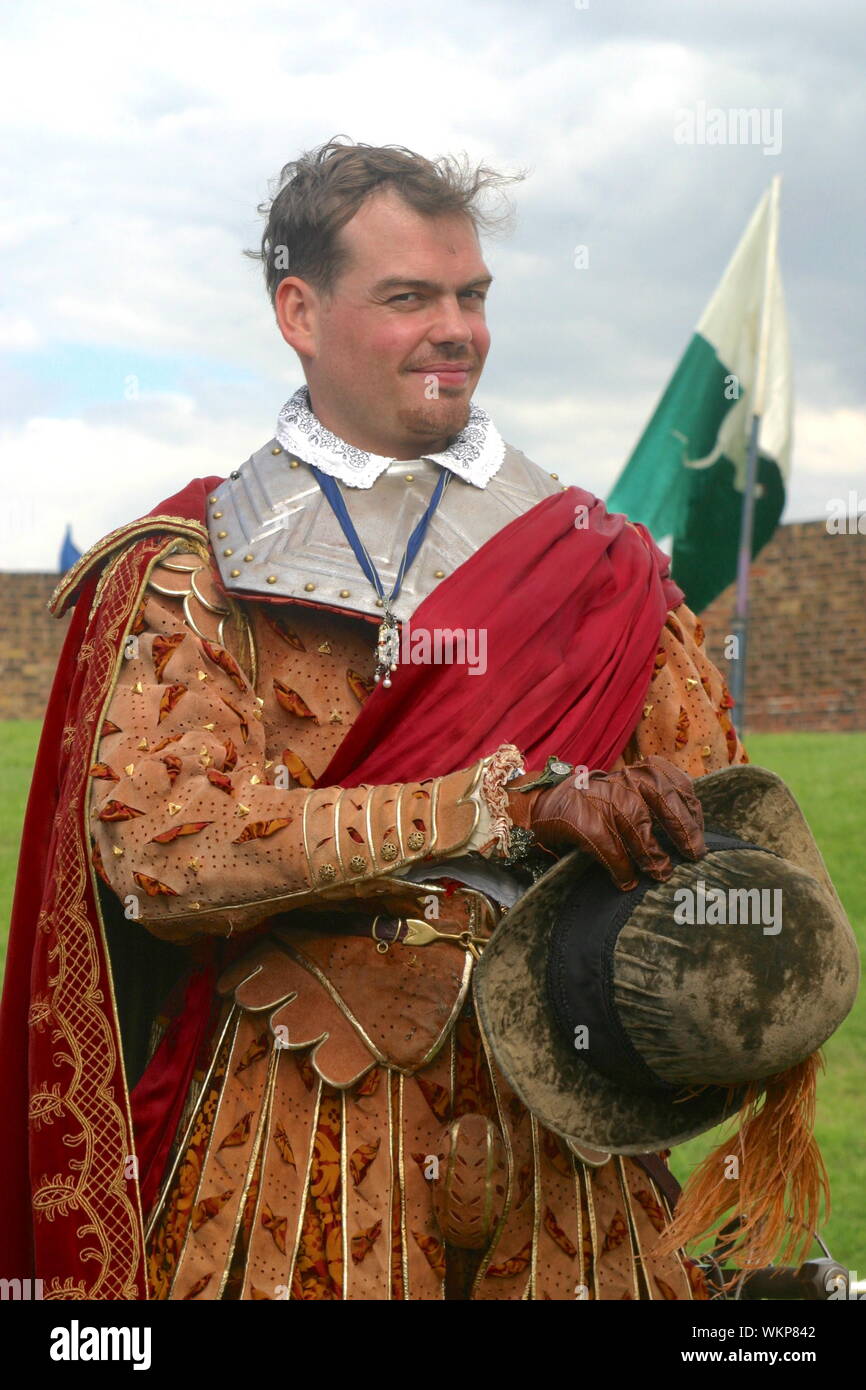 A re-enactment at Tilbury Fort of Queen Elizabeth I's speech to the ...