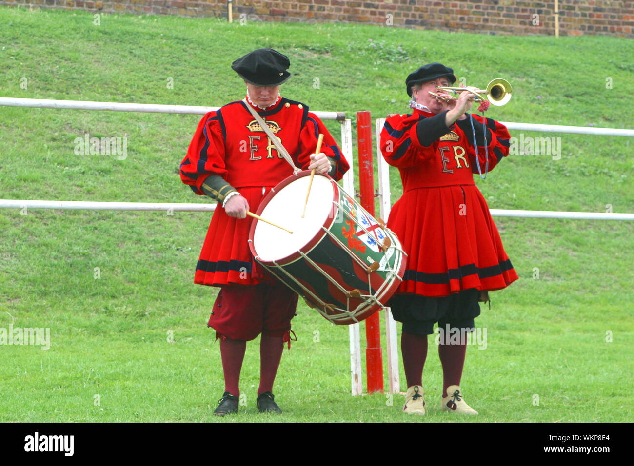 A re-enactment at Tilbury Fort of Queen Elizabeth I's speech to the ...