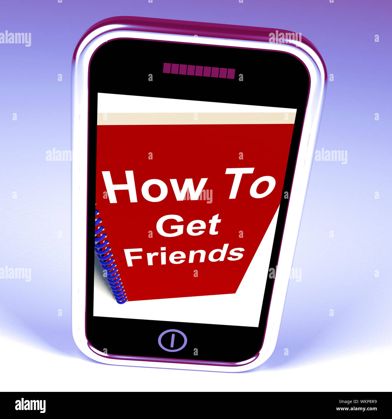 How to Get Friends on Phone Representing Getting Buddies Stock Photo ...
