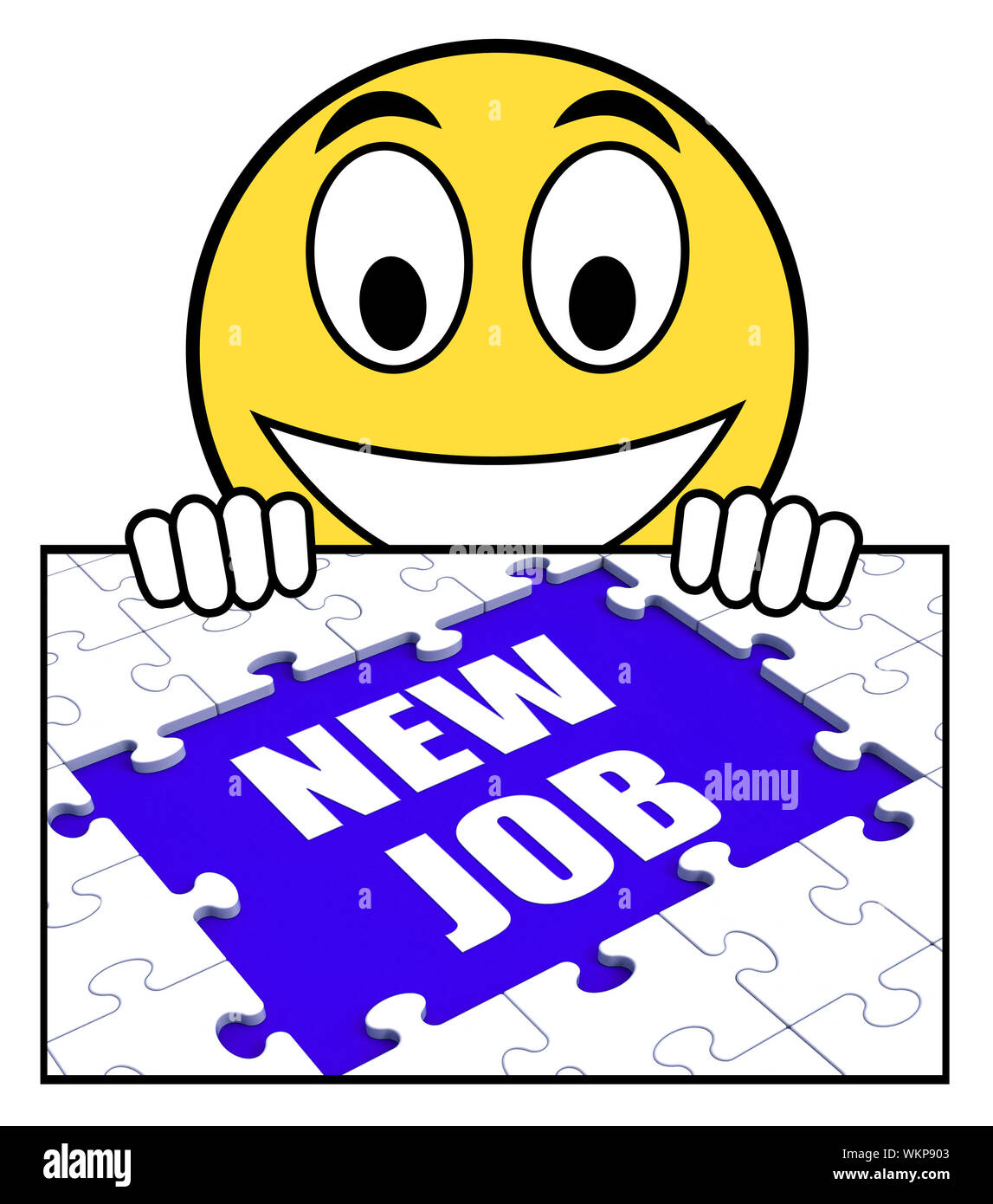 New Job Sign Meaning Different Workplace Or Occupation Stock Photo - Alamy