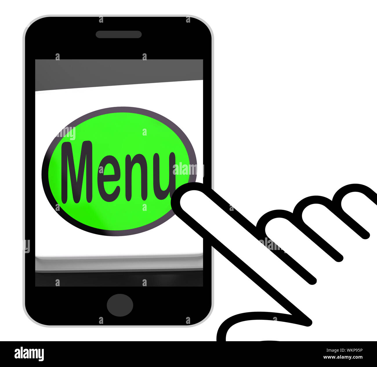 Ordering food online Cut Out Stock Images & Pictures - Alamy