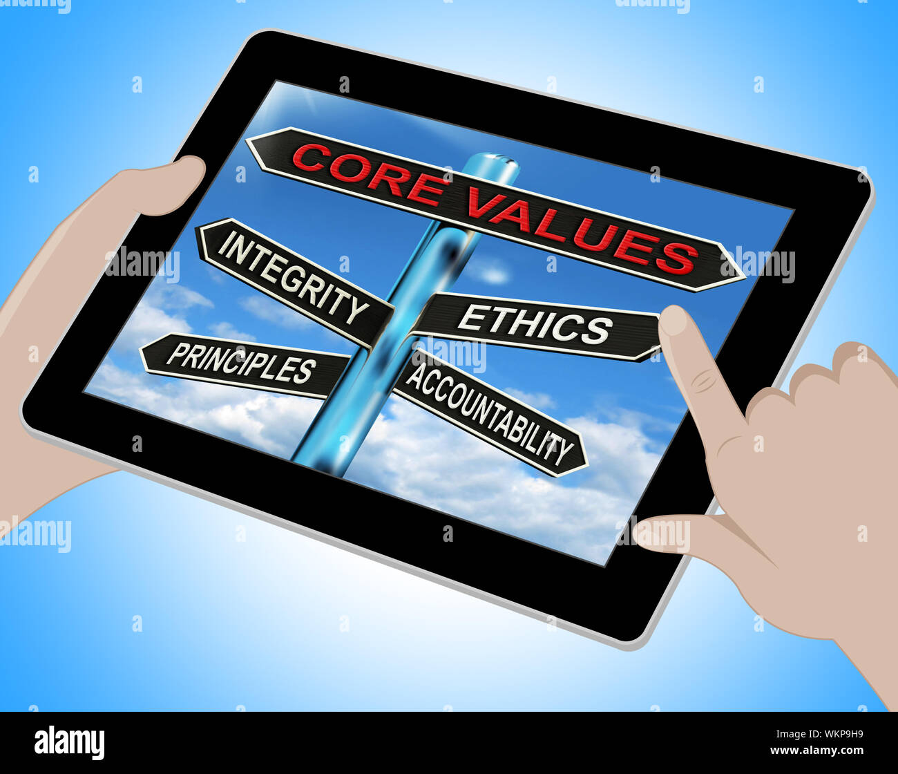 Core Values Tablet Meaning Integrity Ethics Principals And ...