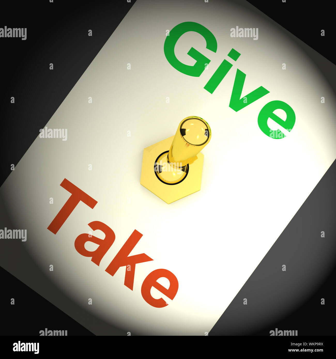 Give Take Switch Meaning Offering And Receiving Stock Photo - Alamy