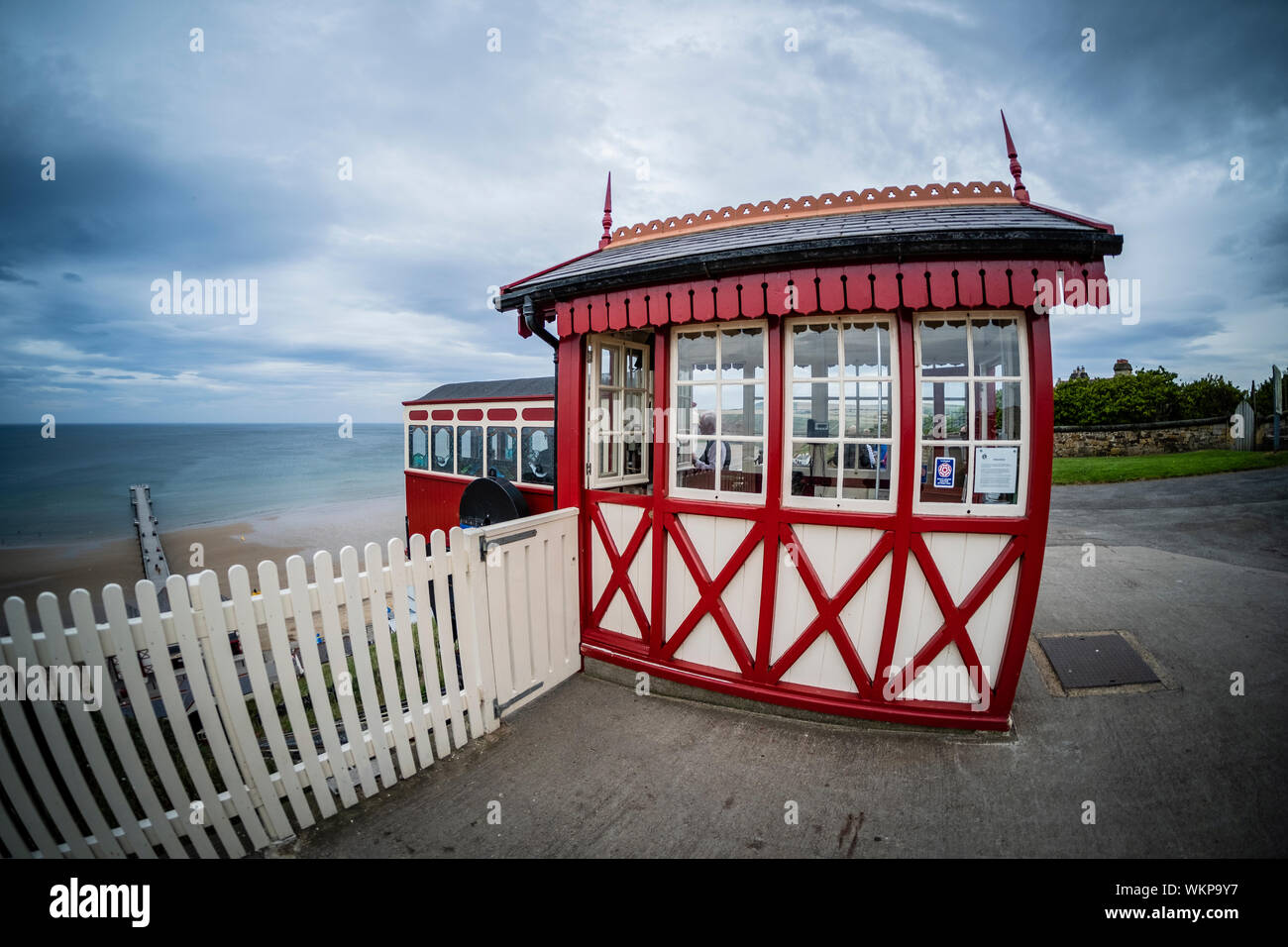 The Saltburn Cliff Lift at Saltburn-by-the-Sea, United Kingdom Stock ...