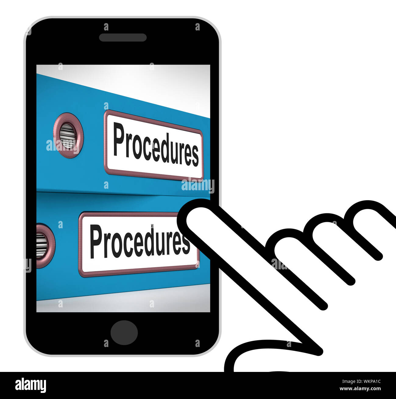 Procedures Folders Displaying Correct Process And Best Practice Stock ...