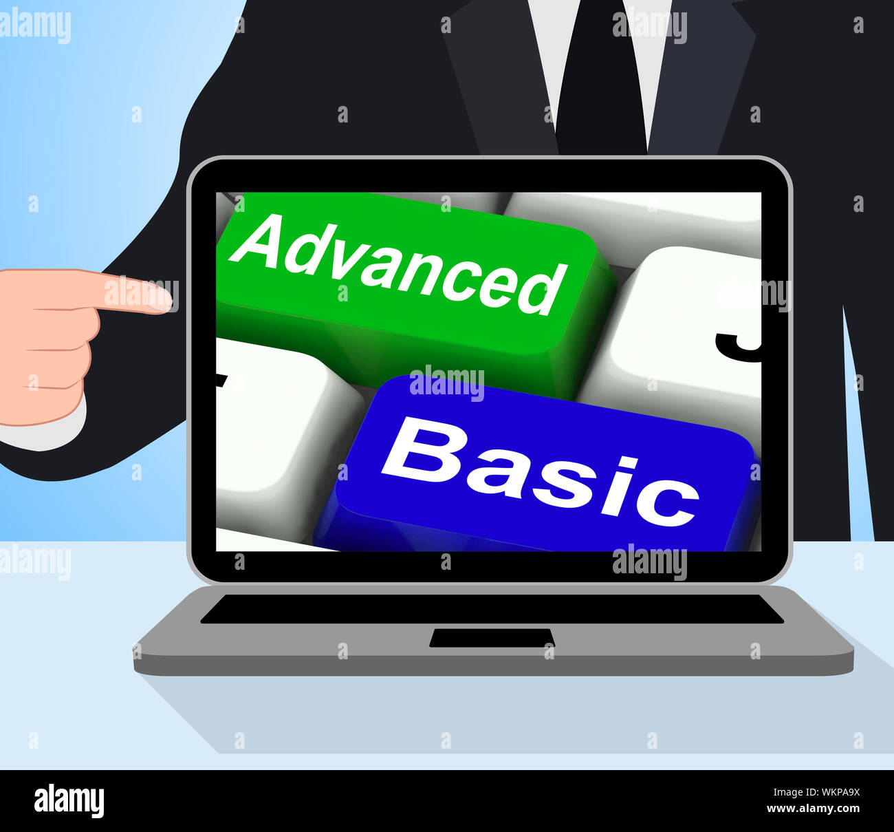 Advanced And Basic Keys Displaying Program Levels Plus Pricing Stock ...