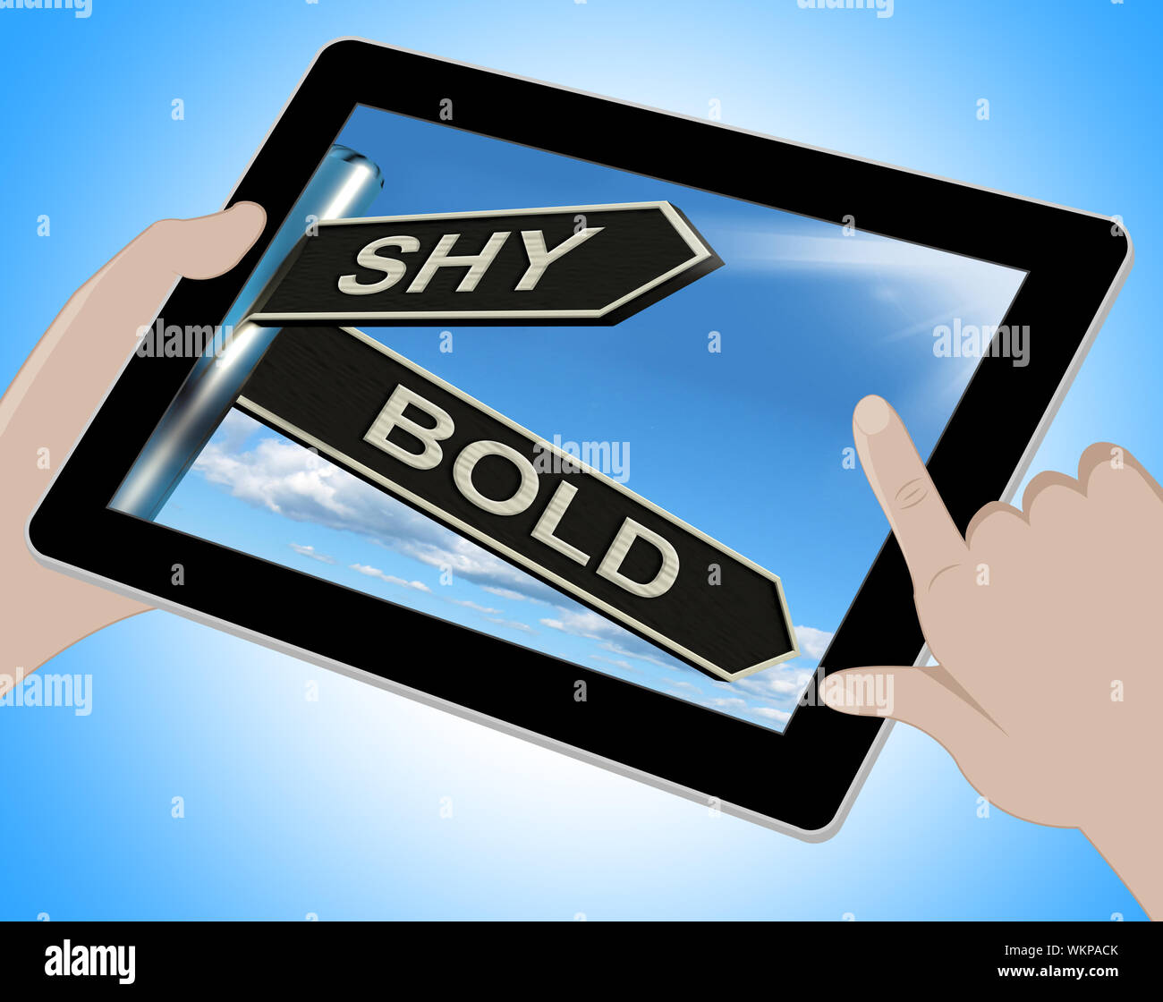 Shy Bold Tablet Meaning Introvert Or Extrovert Stock Photo - Alamy Shy Bold Tablet Meaning Introvert Or Extrovert Stock Photo - Alamy