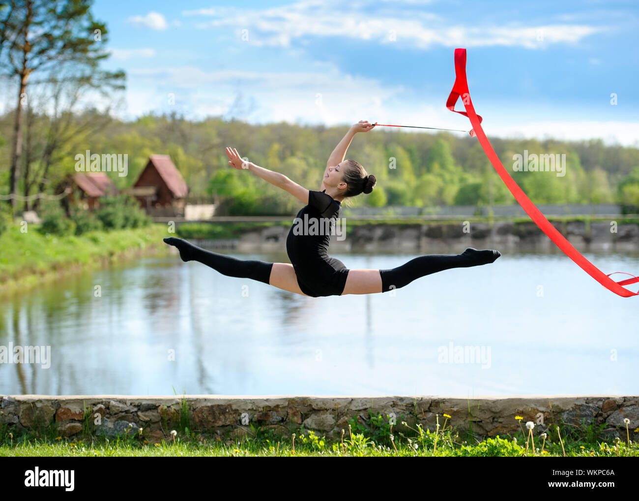 Jumping over the wall hi-res stock photography and images - Alamy