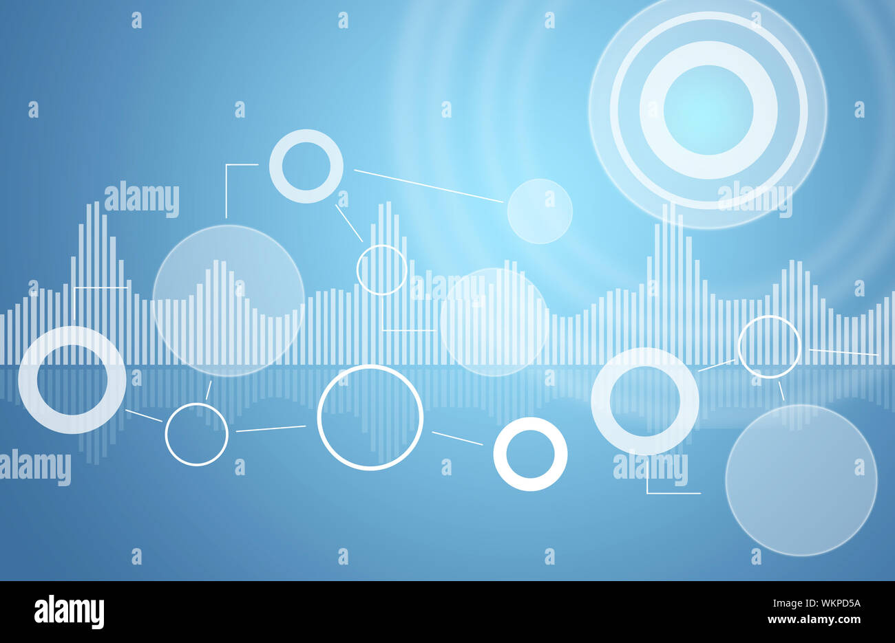 Graphs and circles. World map as backdrop Stock Photo - Alamy