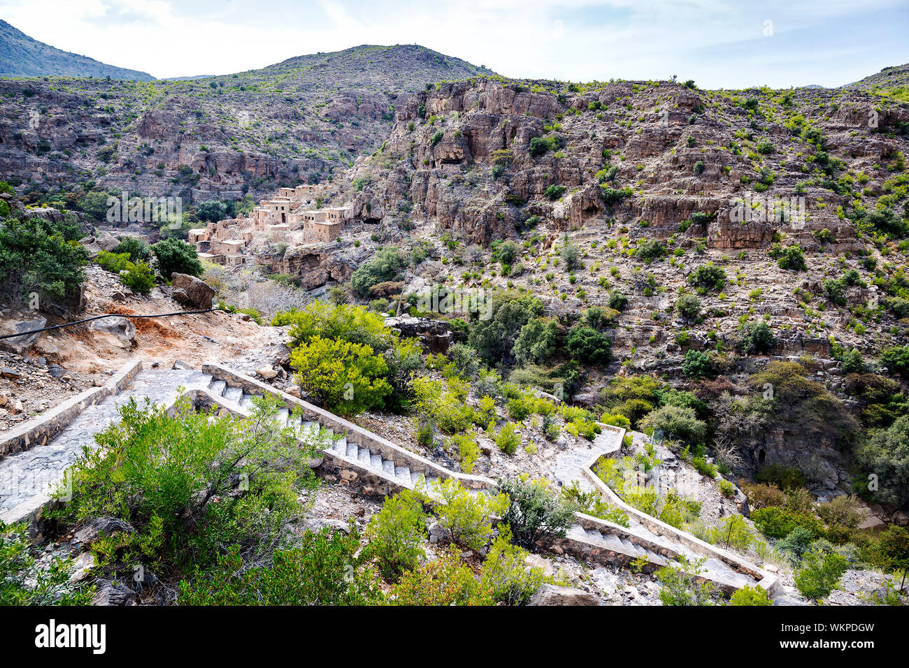 Image of landscape Wadi Bani Habib in Oman Stock Photo - Alamy