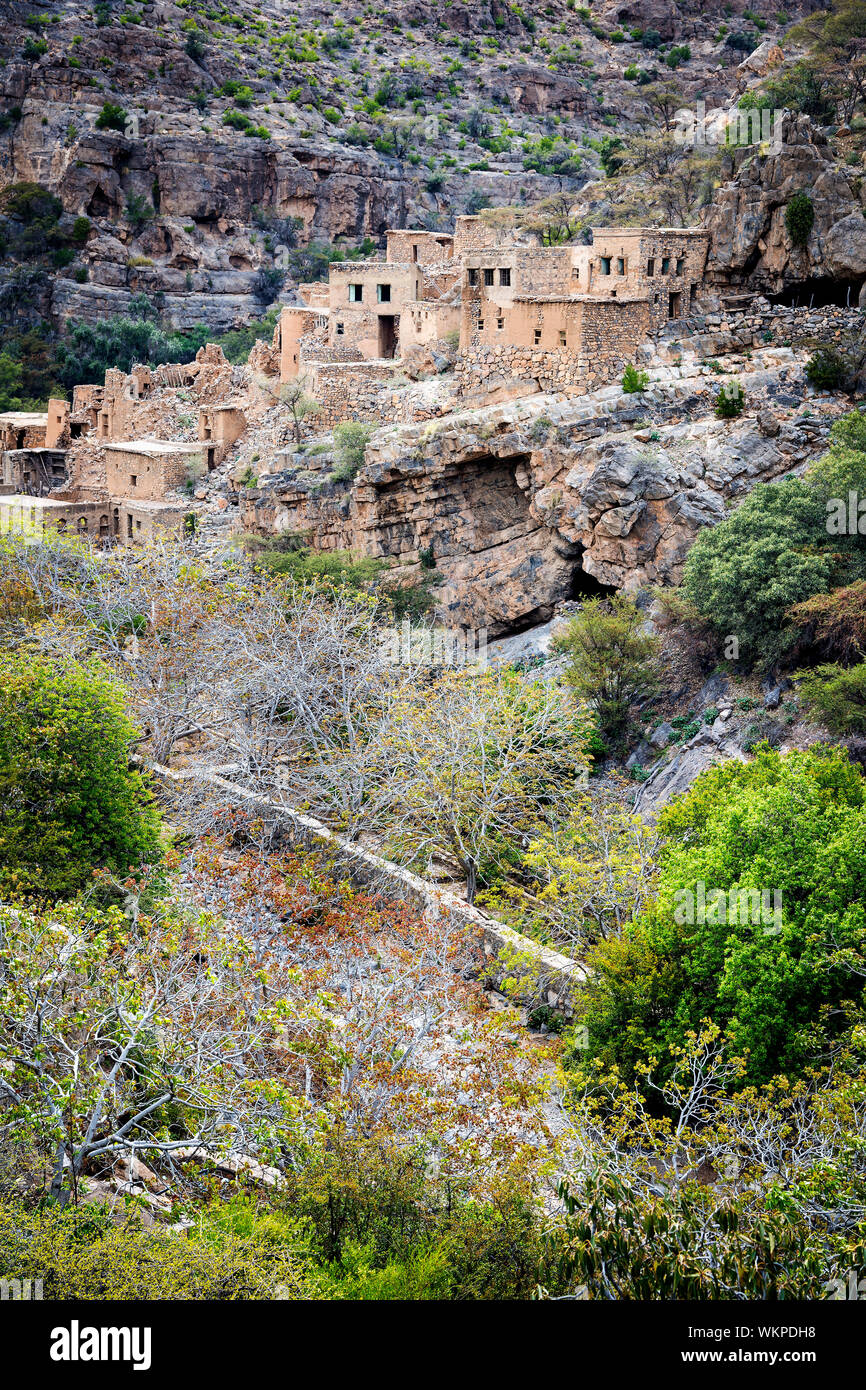 Image of ruins Wadi Bani Habib in Oman Stock Photo - Alamy