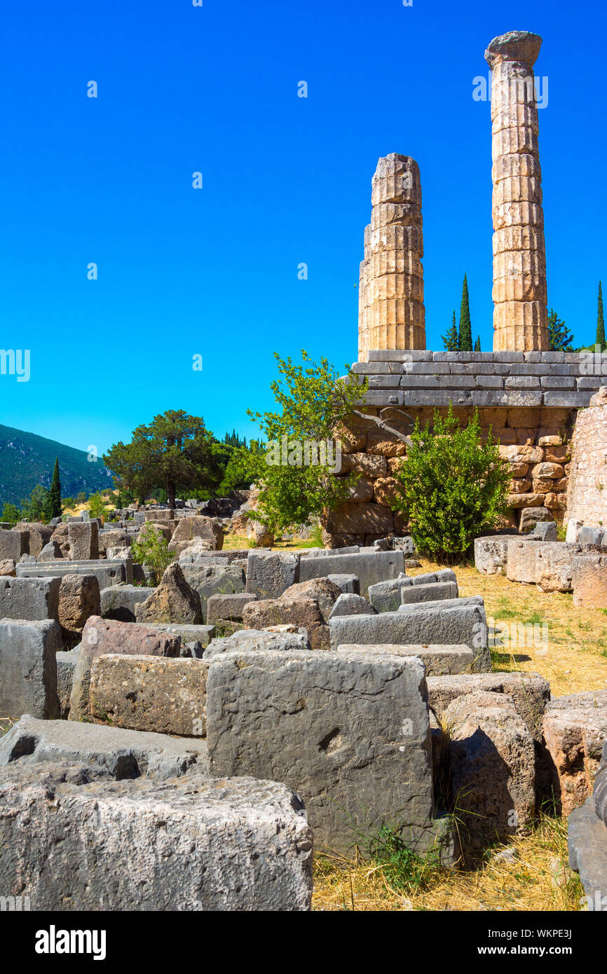 Doric temple of pythian apollo hi-res stock photography and images - Alamy