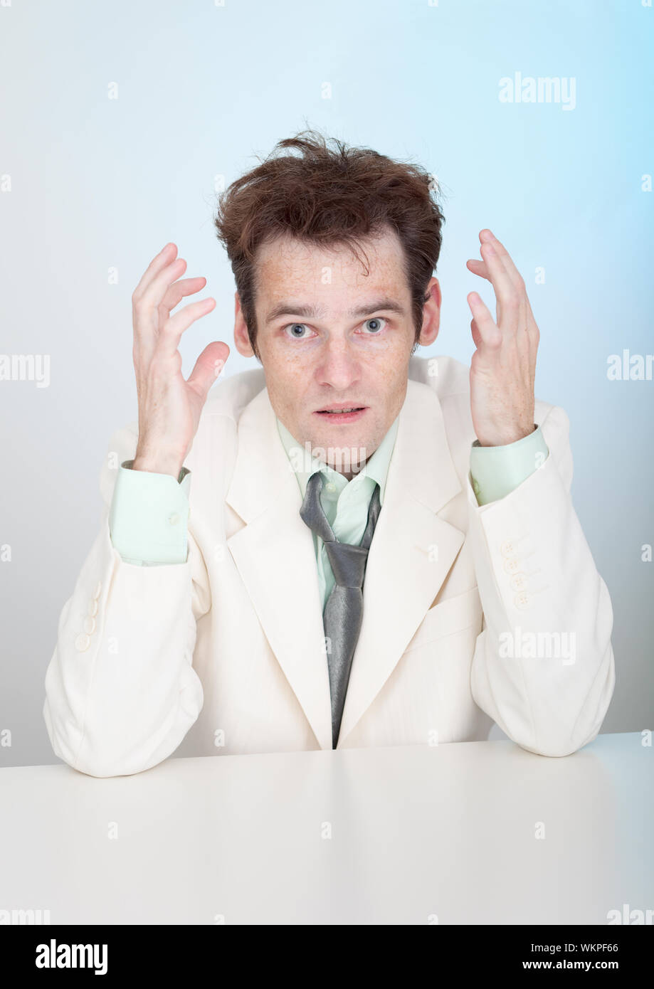 Disheveled man suit hi-res stock photography and images - Alamy