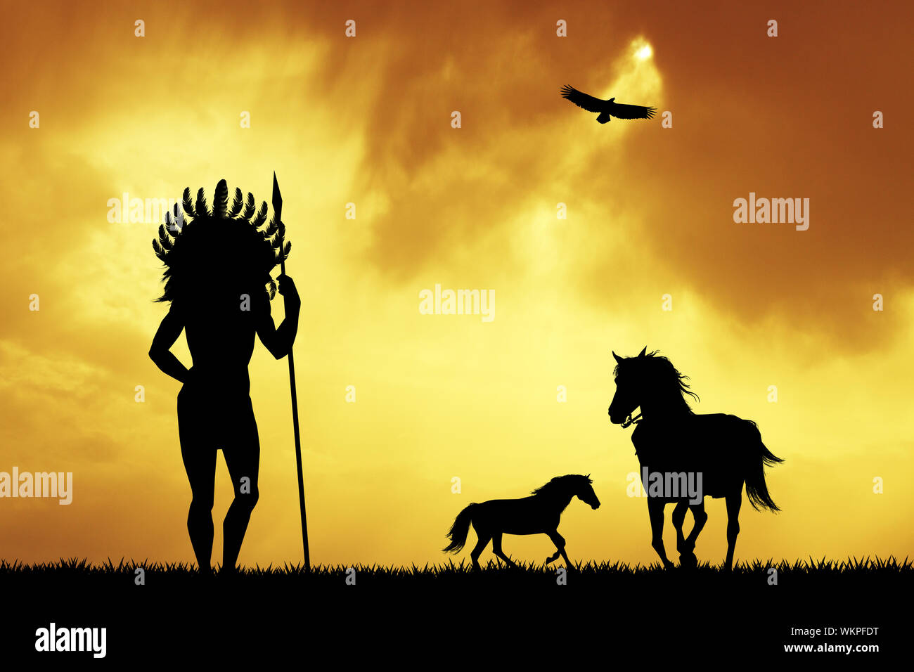 Native American Indian Stock Photo - Alamy