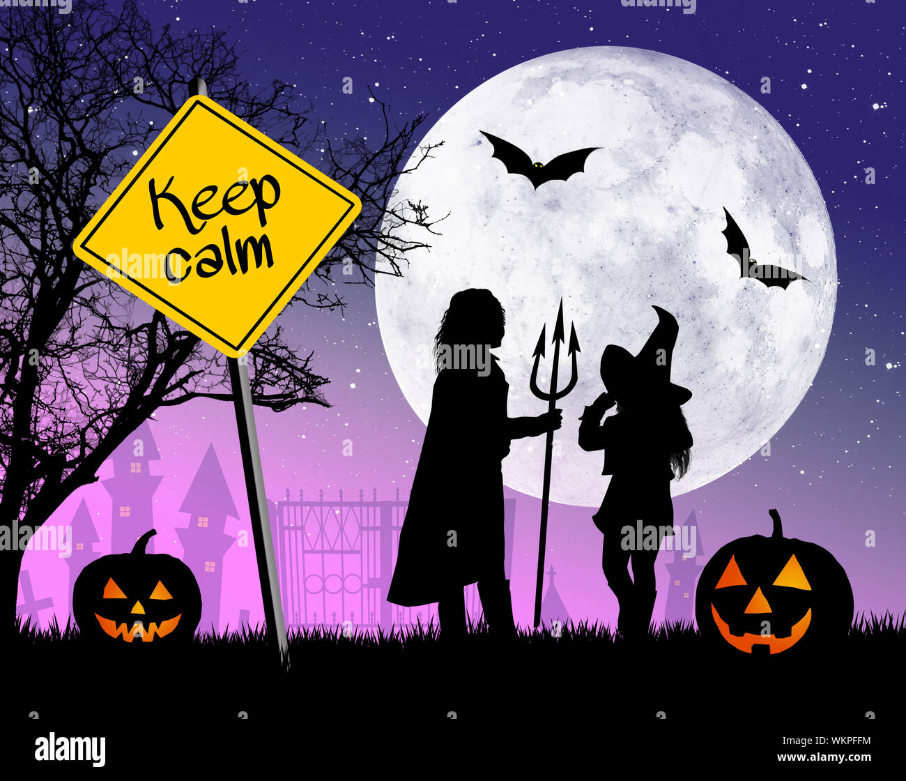 Keep calm and scary on hi-res stock photography and images - Alamy