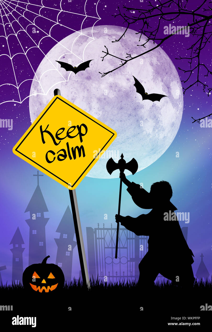 Keep calm and scary on hi-res stock photography and images - Alamy