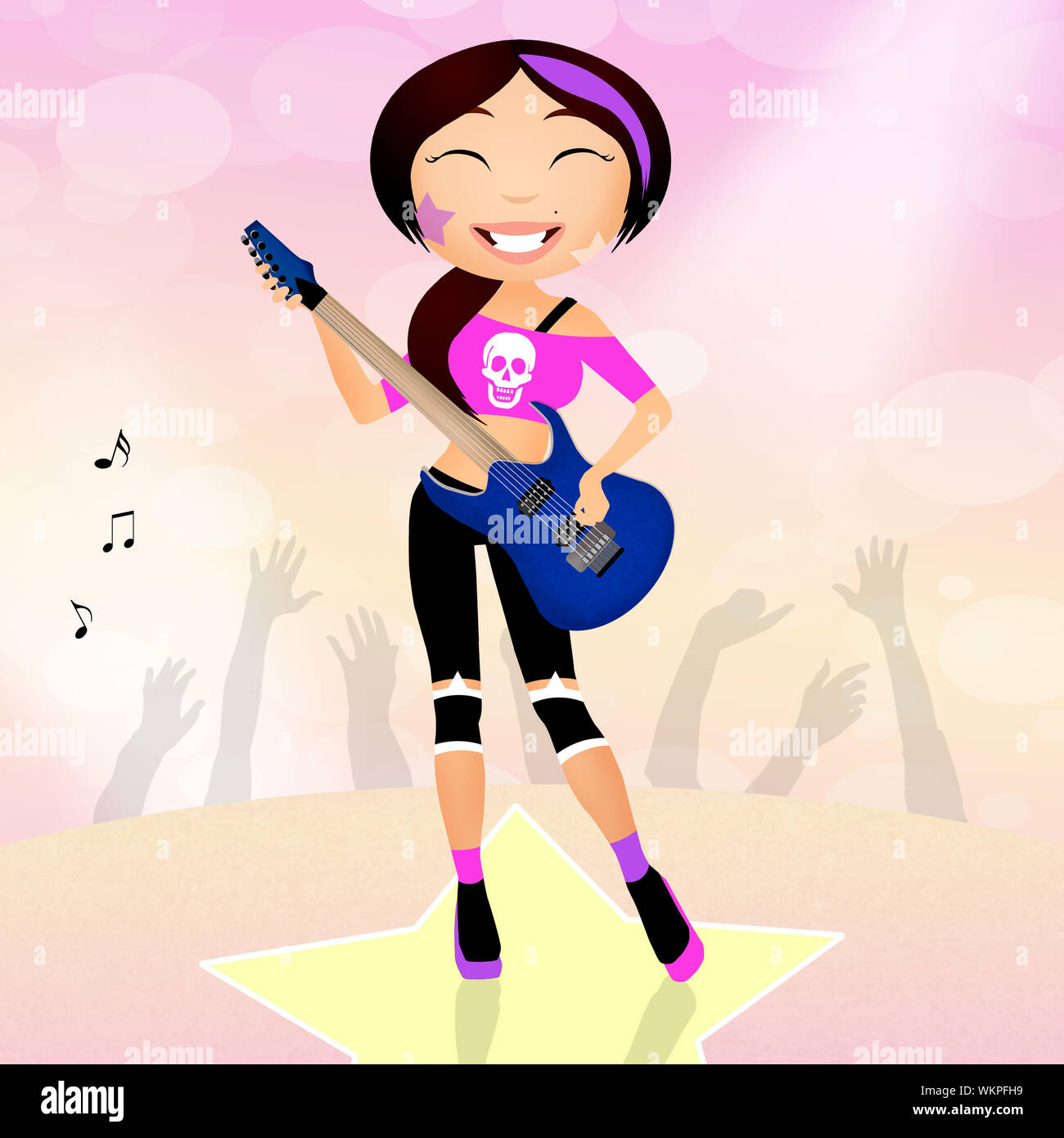 Rock Singer Cartoon Stock Photos & Rock Singer Cartoon Stock Images - Alamy