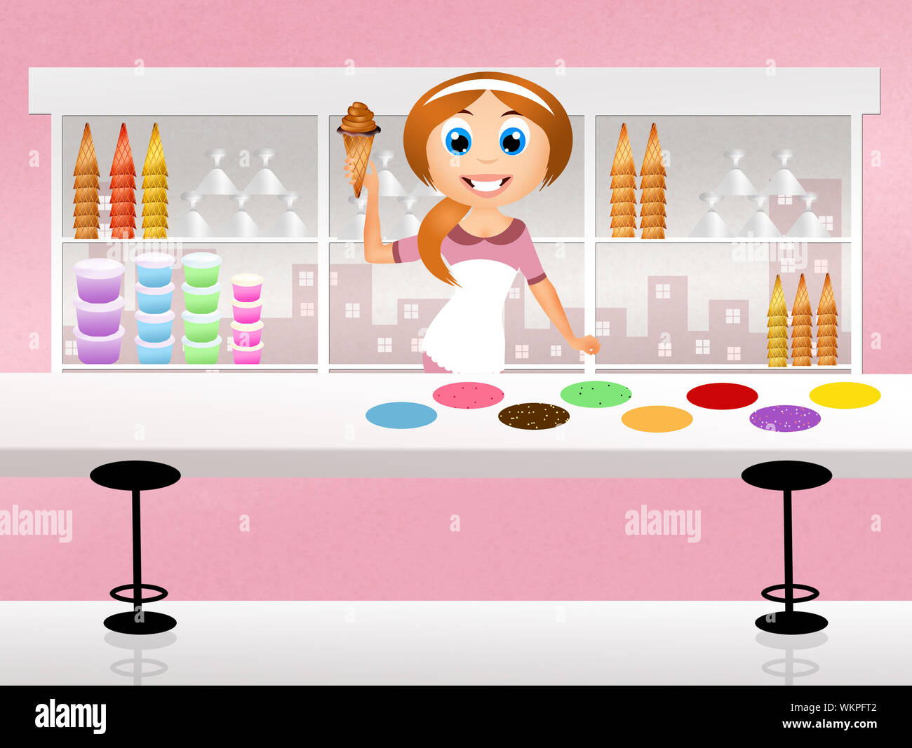 ice cream shop Stock Photo - Alamy