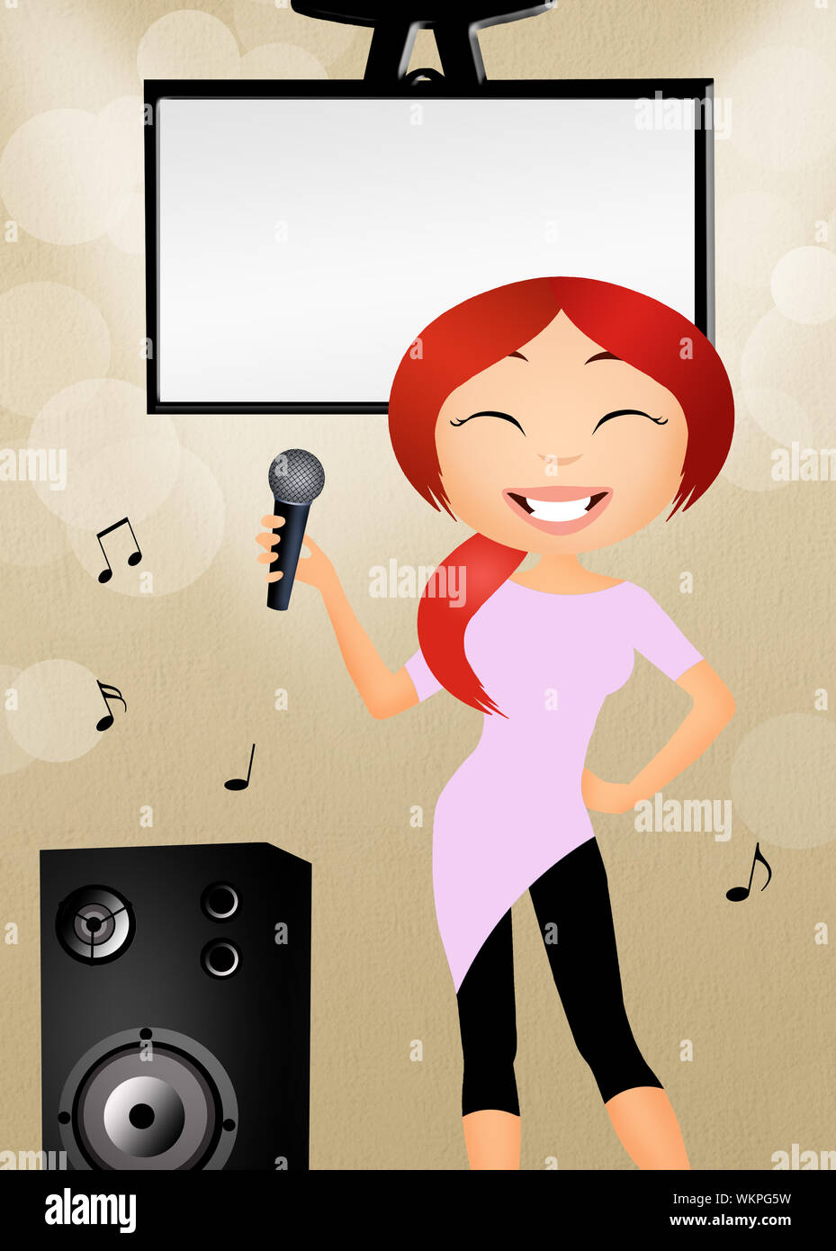 Cartoon musical note hi-res stock photography and images - Alamy