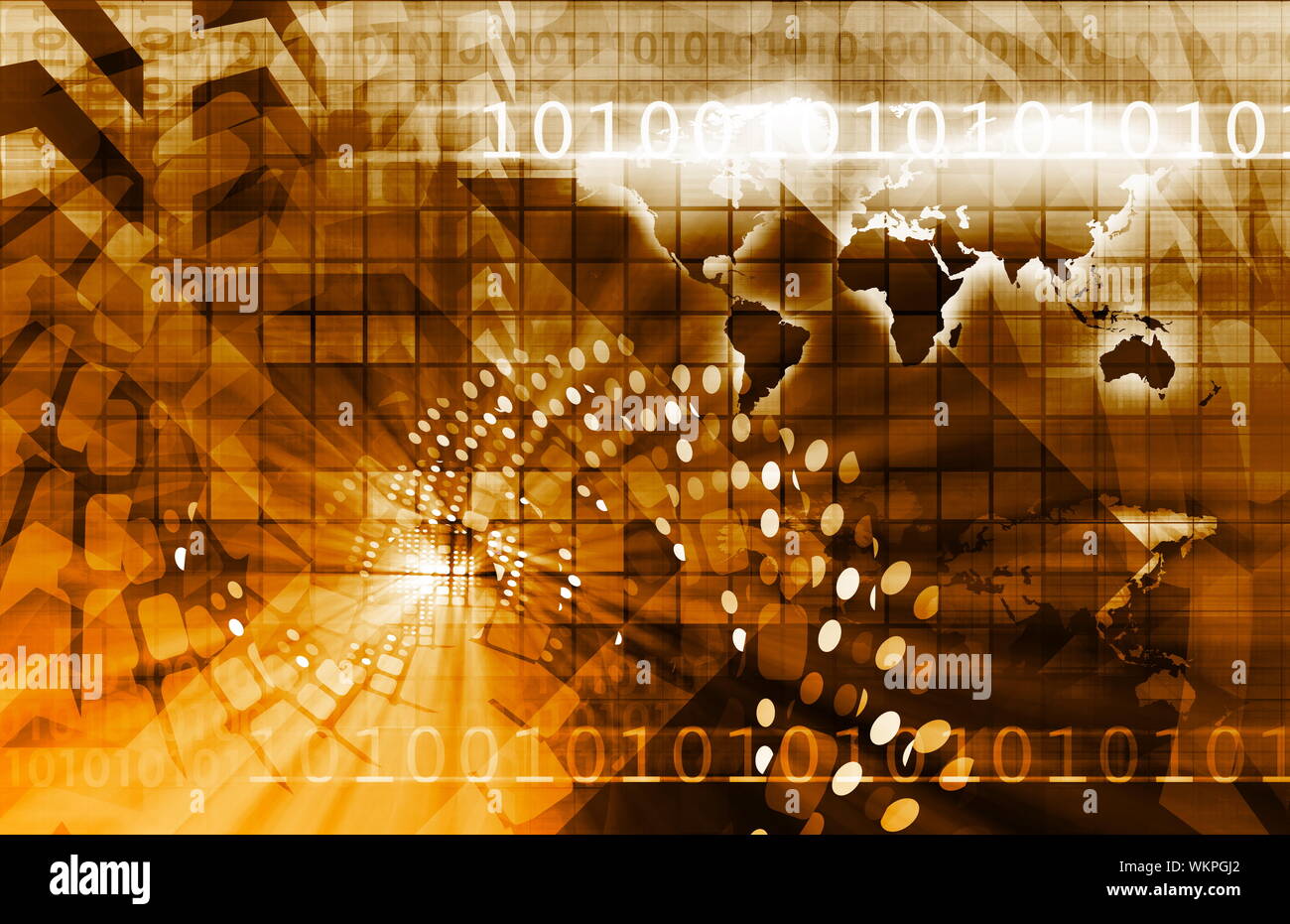 Telecommunications Technology Infrastructure as a Art Concept Stock ...