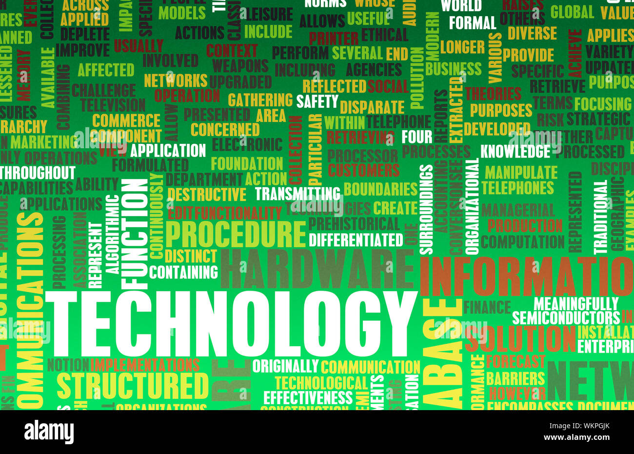 Technology Diversified Types of Technologies as Concept Stock Photo - Alamy