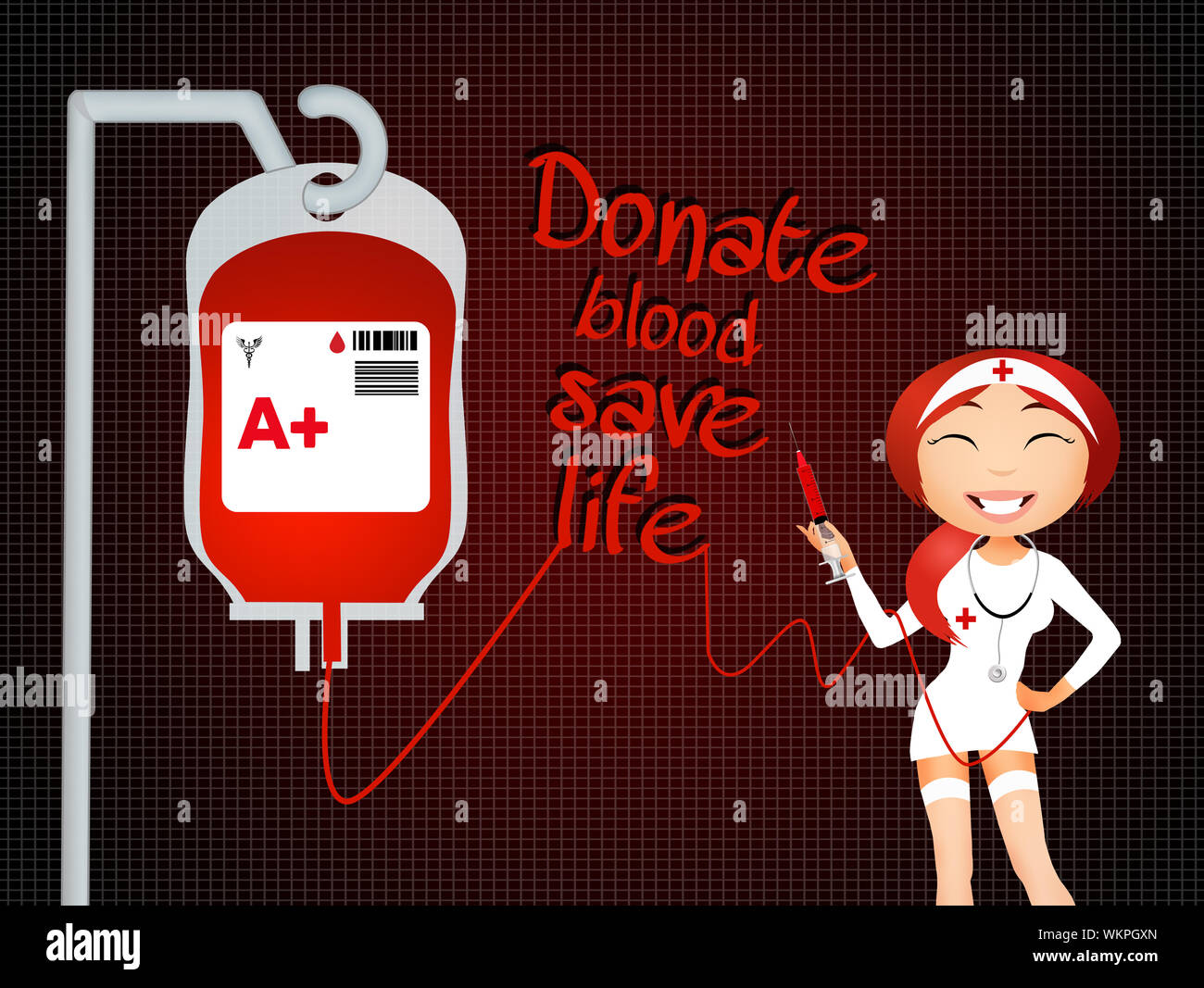donate blood save life Stock Photo - Alamy