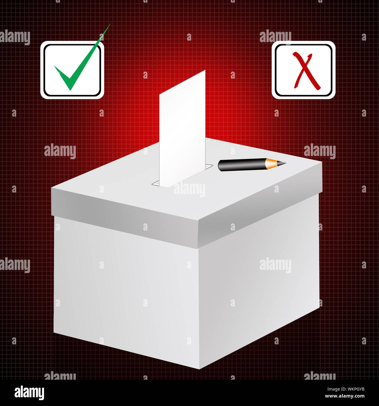 Ballot box with check hi-res stock photography and images - Alamy