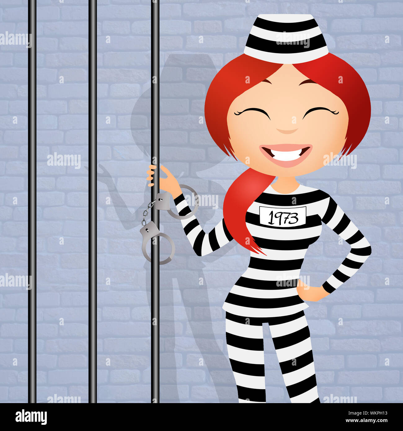 prisoner with handcuffs Stock Photo - Alamy