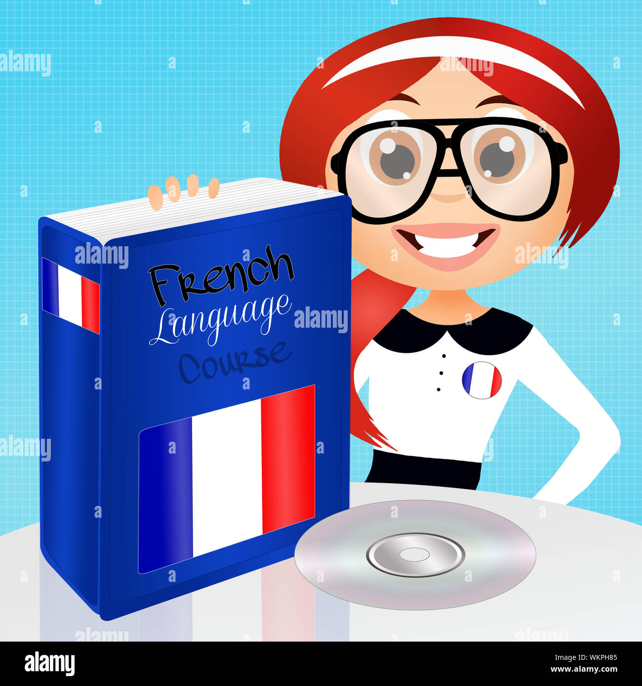 french language course Stock Photo - Alamy