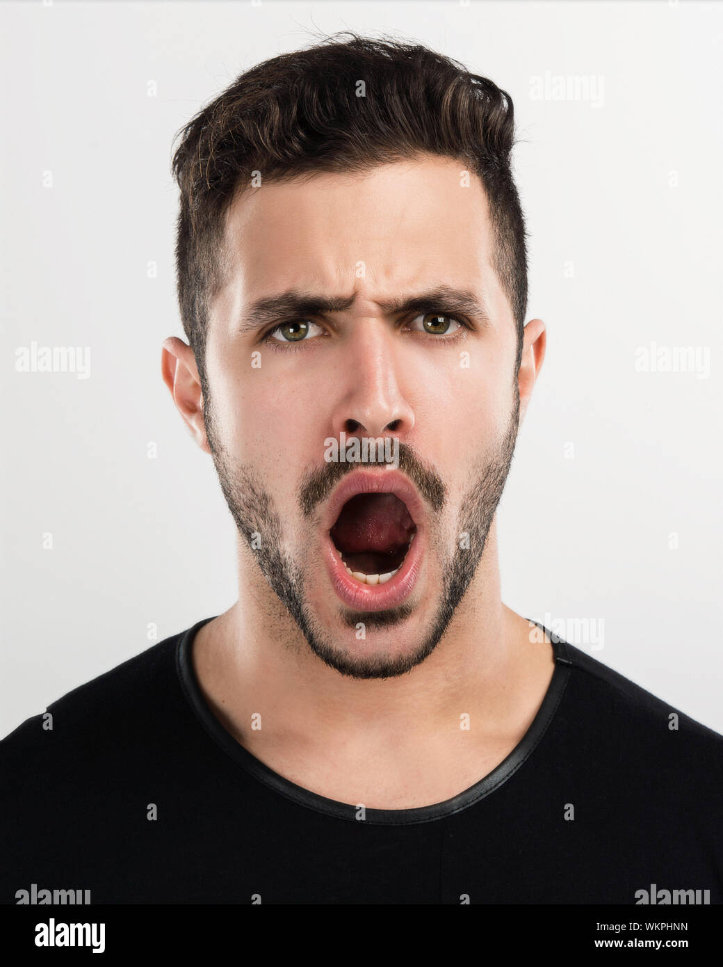 Man shouting out loud hi-res stock photography and images - Alamy