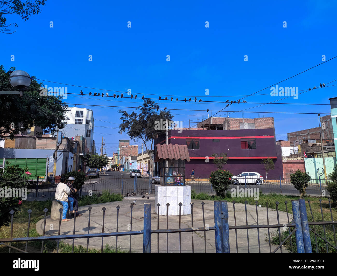 Lima Peru with al his old Spanish colonial buildings and the Plaza de ...