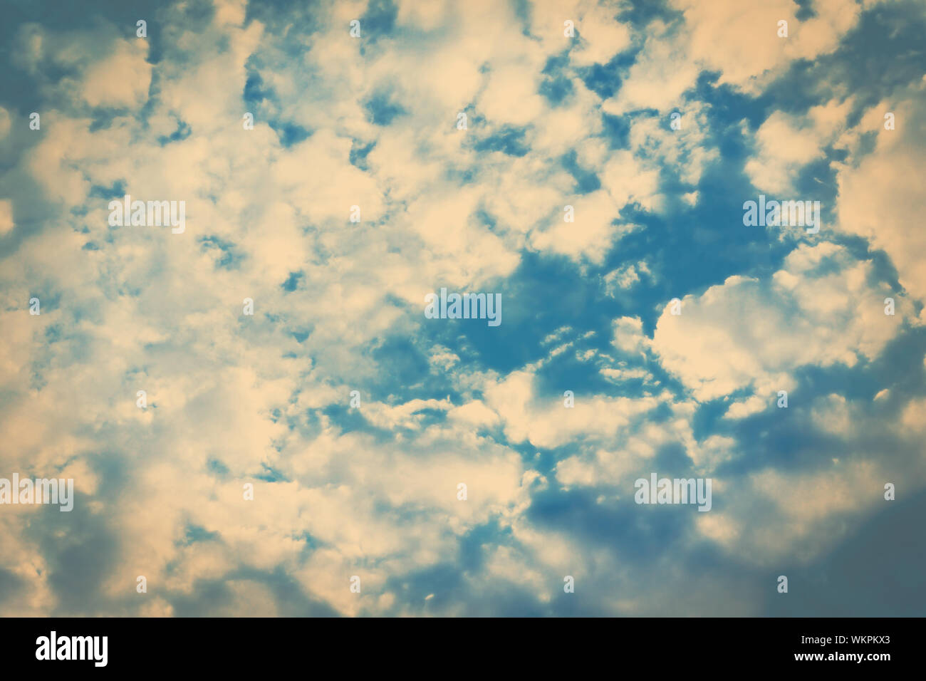 Cloudy sky with color filters, perfect background Stock Photo - Alamy