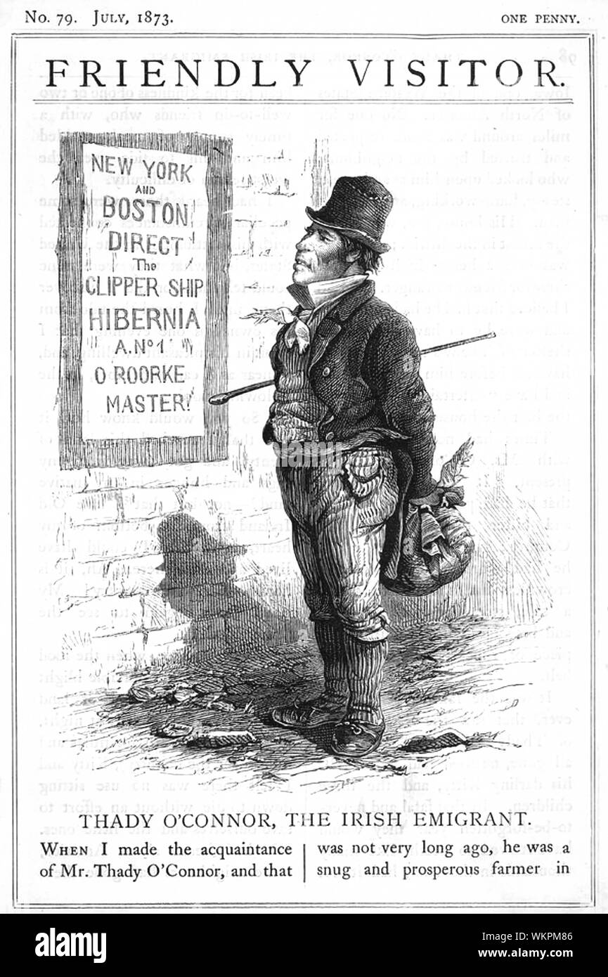 Irish cartoon 19th century hi-res stock photography and images - Alamy