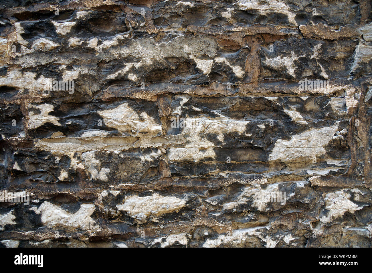 Very old stone house foundation, great textured background Stock Photo ...