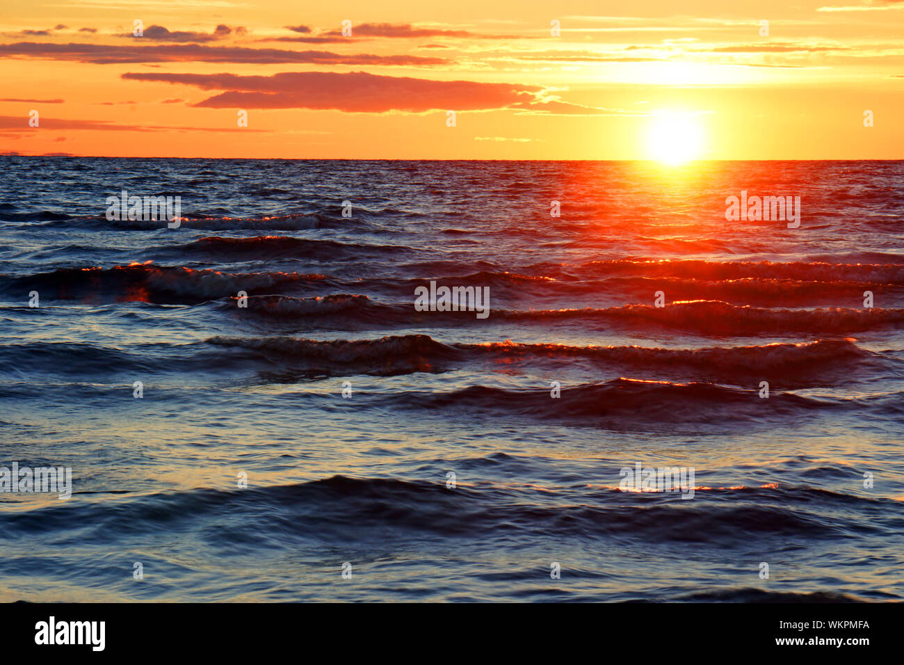 Beautiful sunset at the beach, instagram look Stock Photo - Alamy