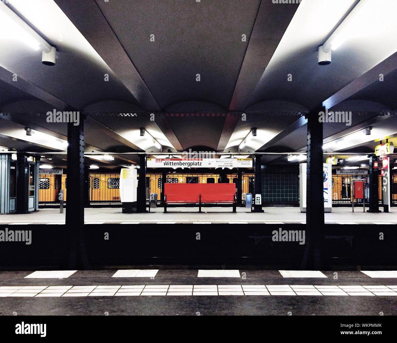 Illuminated railway station hi-res stock photography and images - Alamy