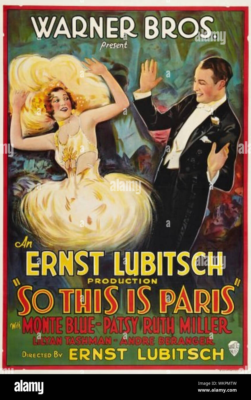 SO THIS IS PARIS 1926 Warner Bros film with Monte Blue and Patsy Ruth ...